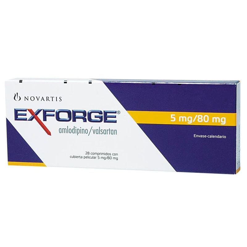 Exforge NOVARTIS 5/80mg x28 tabletas-Mercaldas