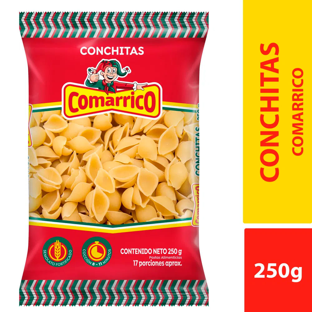 Pasta COMARRICO conchitas x250 g