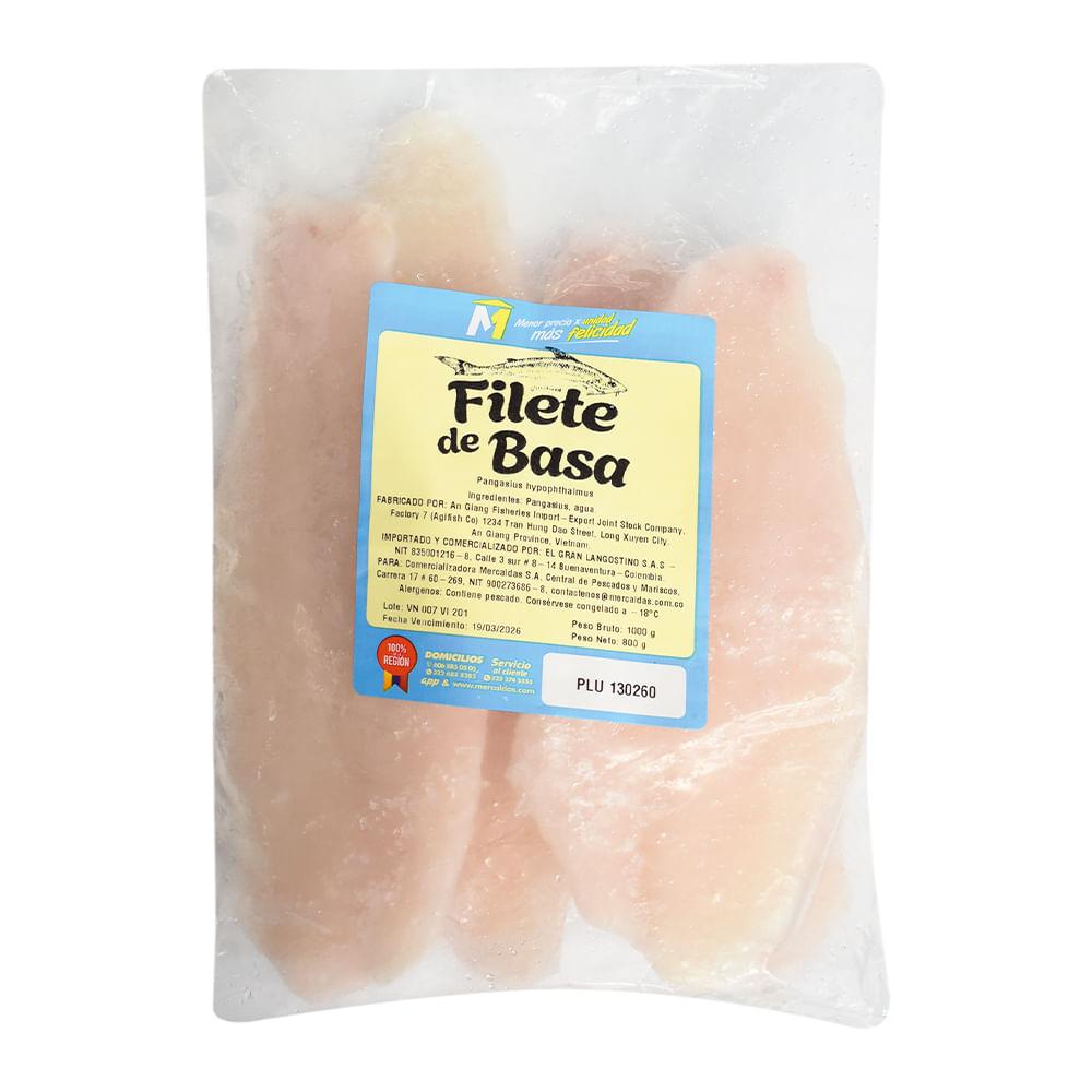 Filete de basa M x1000 g