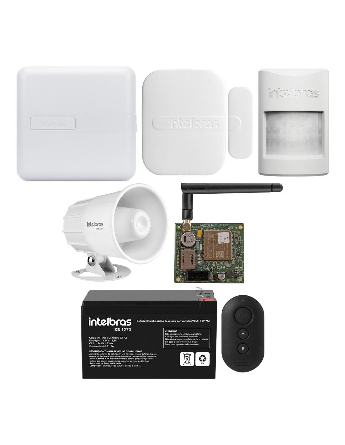 Kit de Alarma Inalámbrica con Central Monitoreada de 48 Zonas para ...