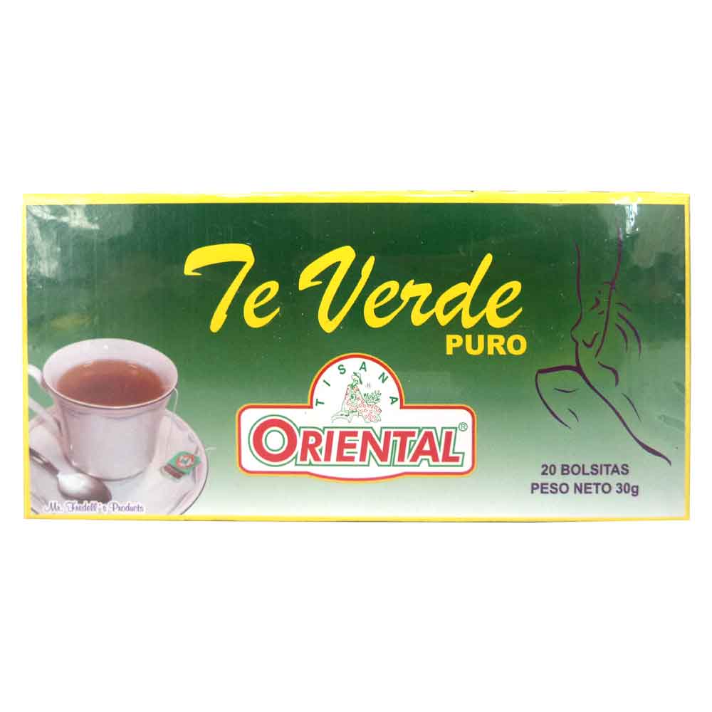 Té verde ORIENTAL puro x20 sobres