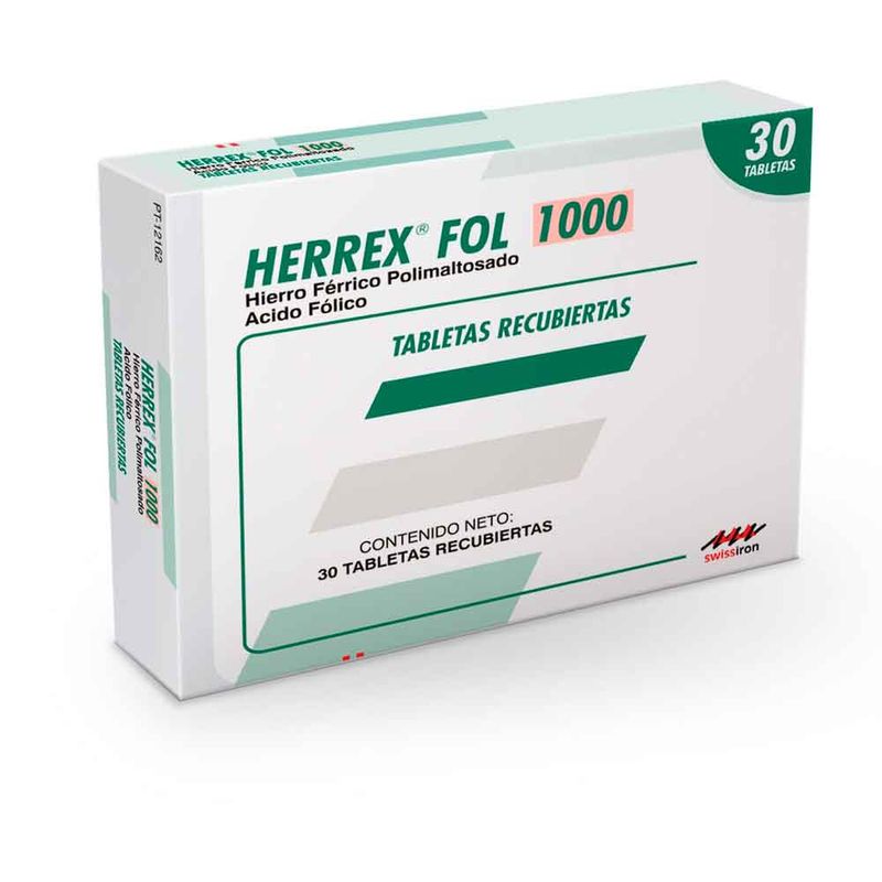 Herrex fol FARMA 1000mg x30 tabletas
