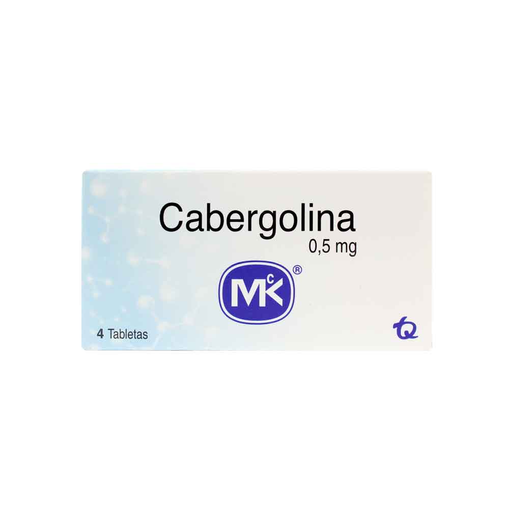 Cabergolina MK 0.5mg x4 tabletas-Mercaldas