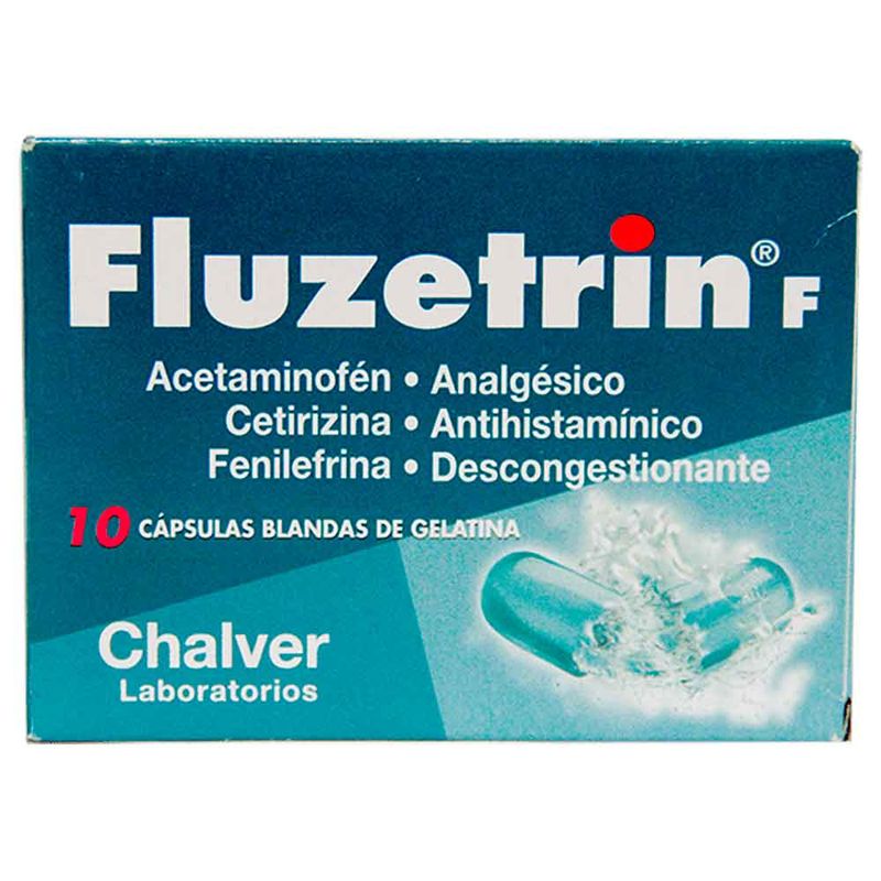 Fluzetrin F CHALVER x10 cápsulas blandas-Mercaldas