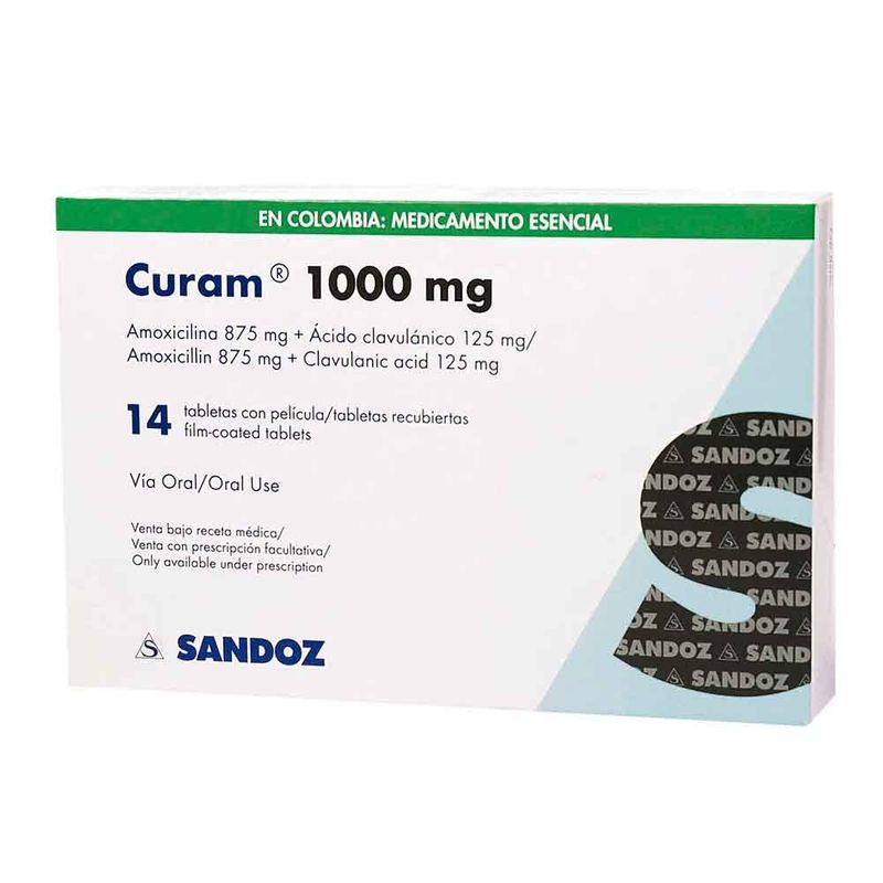 Curam SANDOZ 1000mg x14 tabletas